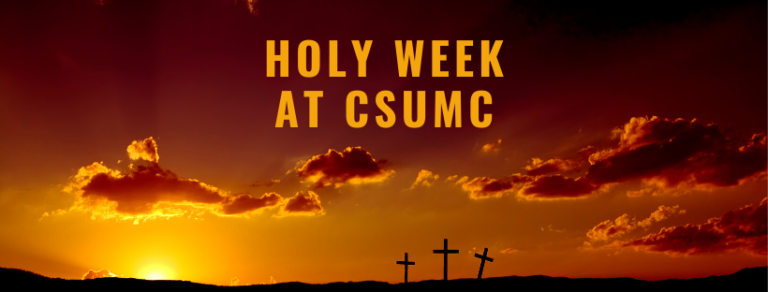 Holy Week Worship Online - Church Street United Methodist